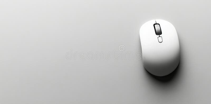 A Wireless Computer Mouse Featuring a Sleek Design and Ergonomic Shape ...
