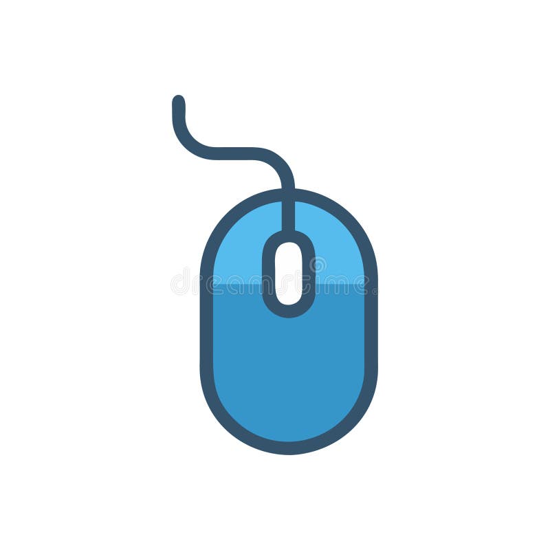Computer Mouse Icon for Learning Tools Stock Illustration ...