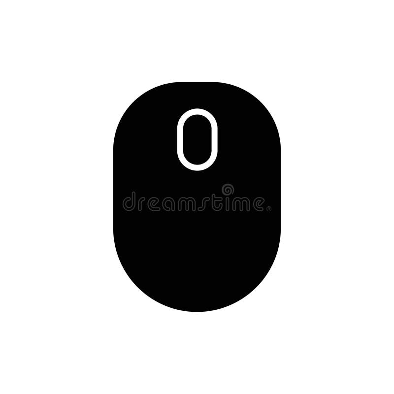 Wireless Computer Mouse Icon Symbol. PC Wireless Mouse Icon Vector ...