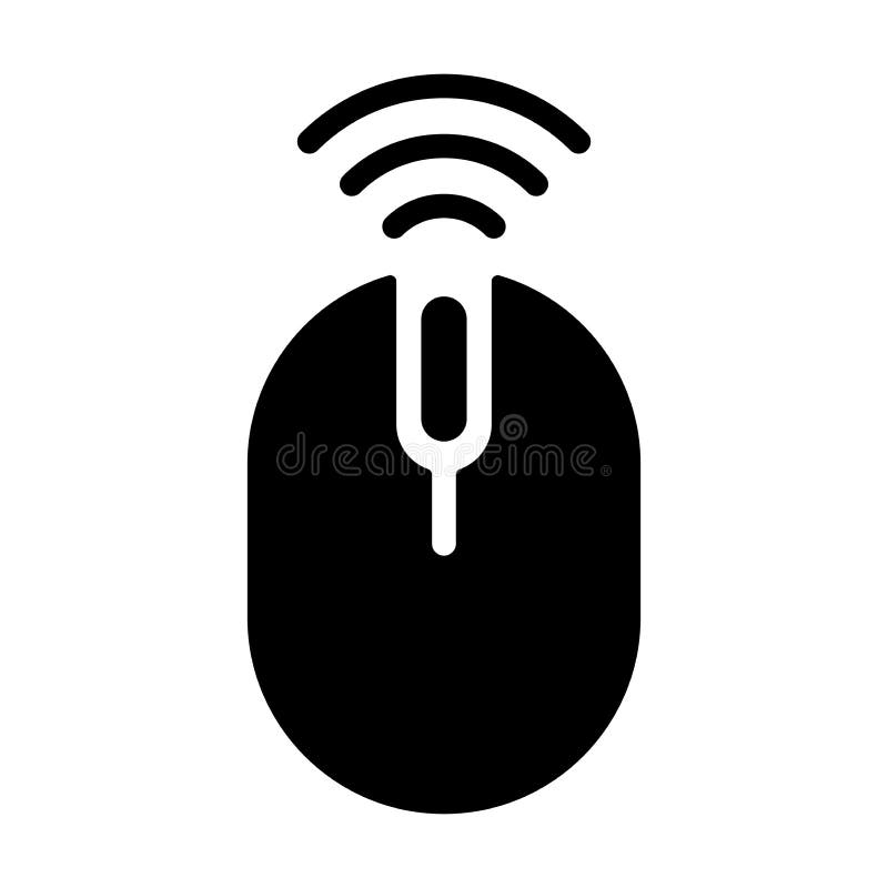 Wireless Computer Mouse Icon Vector for Graphic Design, Logo, Website ...