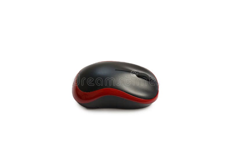 Wireless Computer Mouse Isolated on White Background Stock Image ...