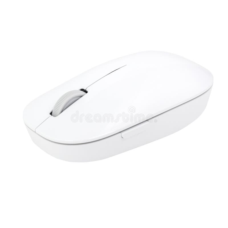Wireless Computer Mouse Isolated on White Stock Image - Image of ...