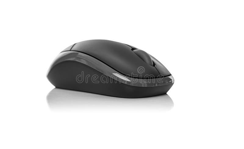 Wireless Computer Mouse Isolated on White Background. Stock Photo ...
