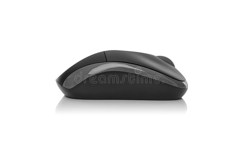 Wireless Computer Mouse Isolated on White Background. Stock Photo ...
