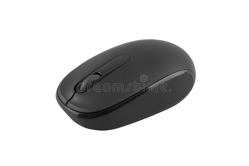 Wireless Computer Mouse Isolated on White Background Stock Image ...