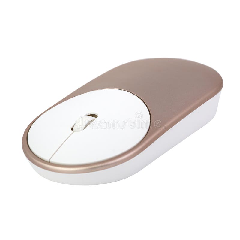 Wireless Computer Mouse Isolated on White Stock Image - Image of ...