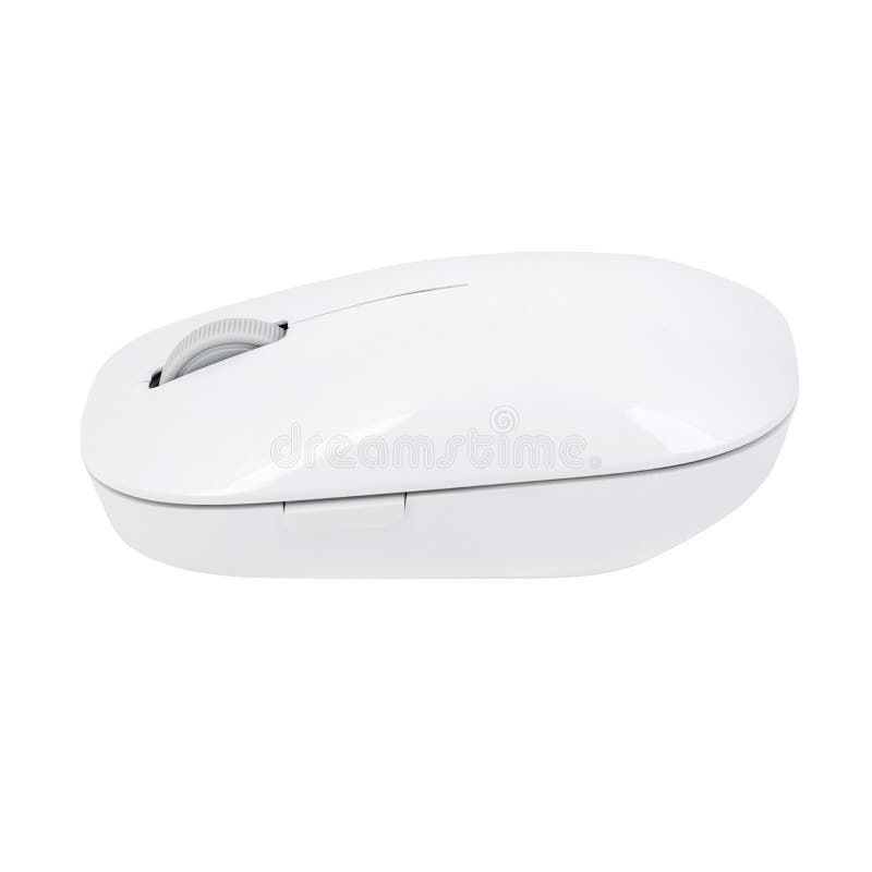 Wireless Computer Mouse Isolated on White Stock Image - Image of ...