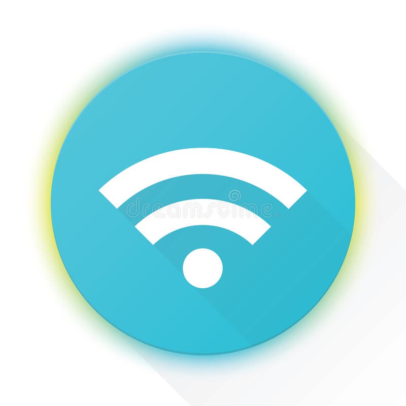 Wireless Connection Button Label Icon Illustration Stock Illustration ...