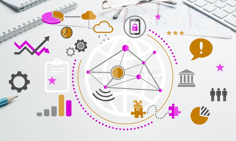 Wireless connection design stock image. Image of media - 89950659