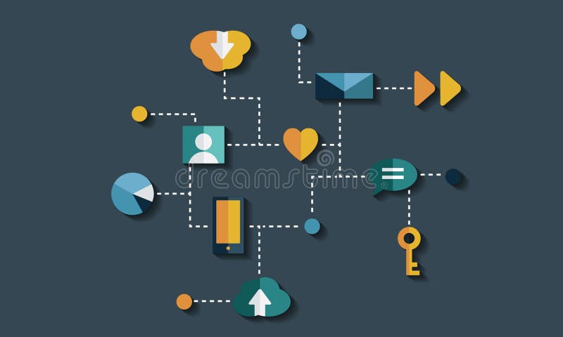 Wireless connection design stock illustration. Illustration of ...