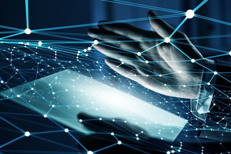 Wireless Connection Futuristic Concept Stock Photo - Image of ...