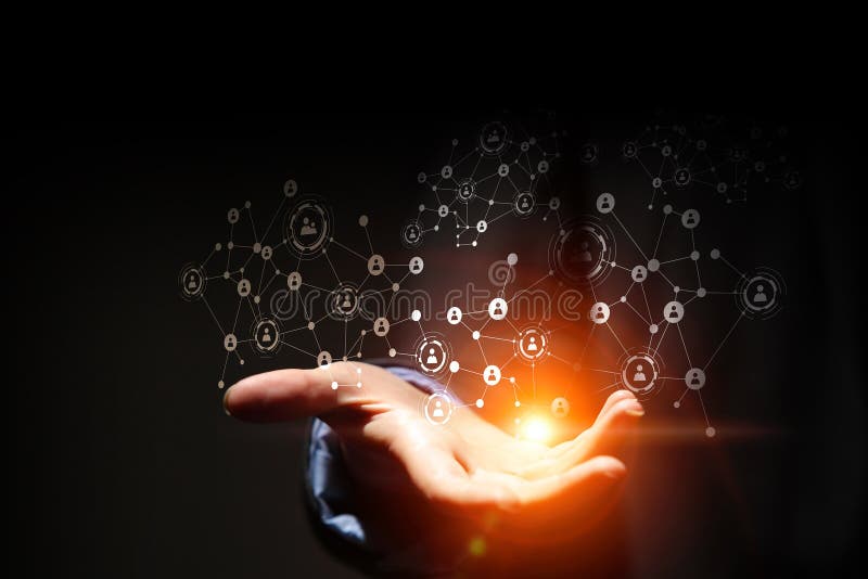 Wireless Connection Futuristic Concept Stock Illustration ...