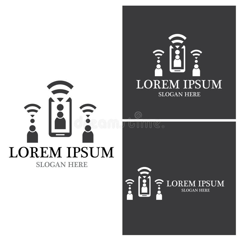 Wireless Connection Logo Vector Template Stock Illustration ...