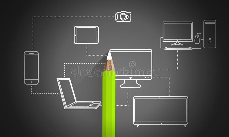 Wireless connection stock image. Image of computer, computing - 58594413