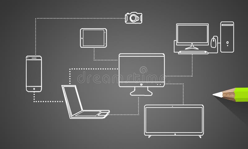 Wireless connection stock illustration. Illustration of social - 59105439