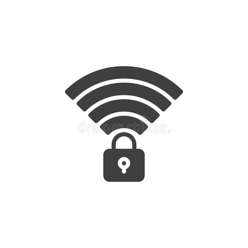 Secured Network Icon In Filled, Thin Line, Outline And Stroke Style ...