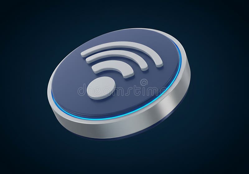 Wireless Connection Symbol for Internet Access with Technology ...