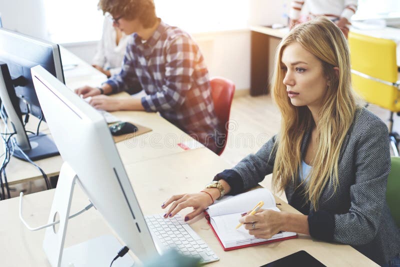 Wireless Connection To Internet Sitting in Contemporary Office Space ...