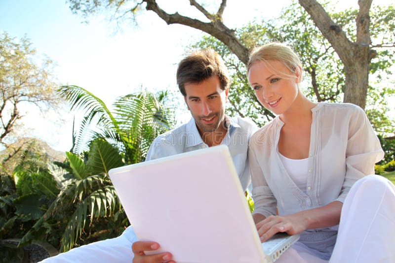 Wireless Connection while Traveling Stock Image - Image of reading ...