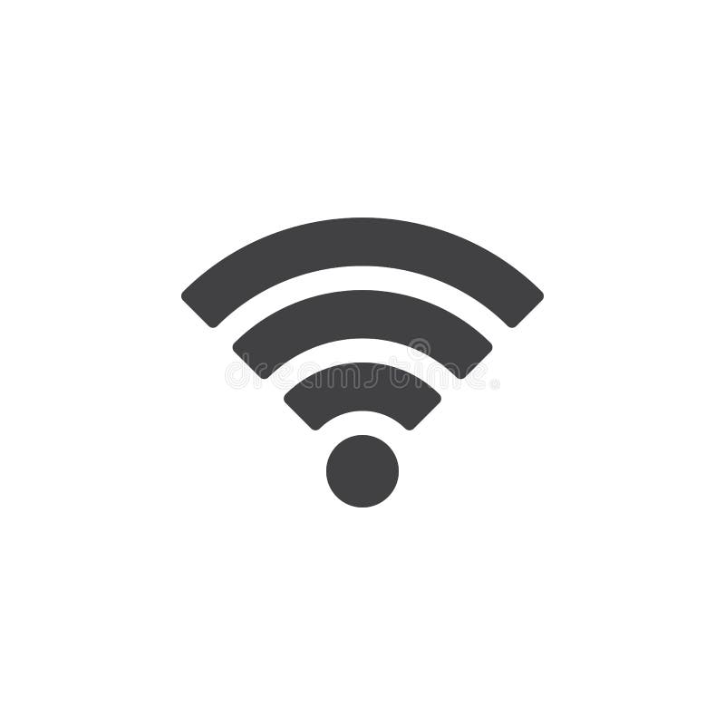 Wireless Connection Vector Icon Stock Vector - Illustration of graphics ...