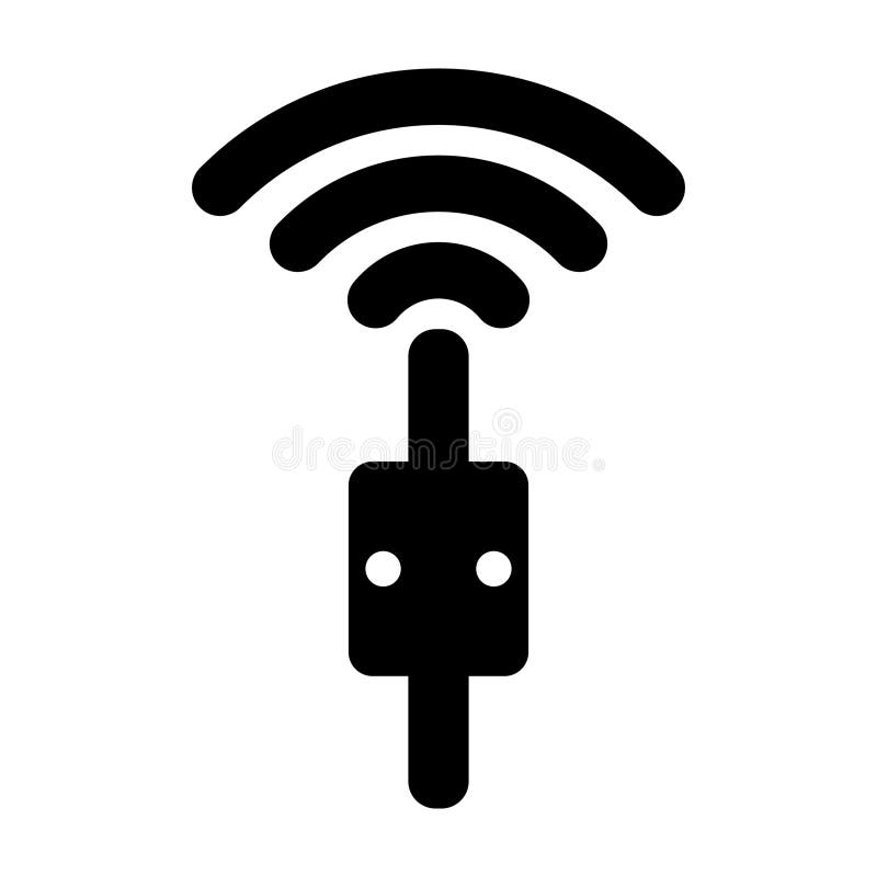 Wireless Connectivity Icon for Digital Communication Stock Vector ...