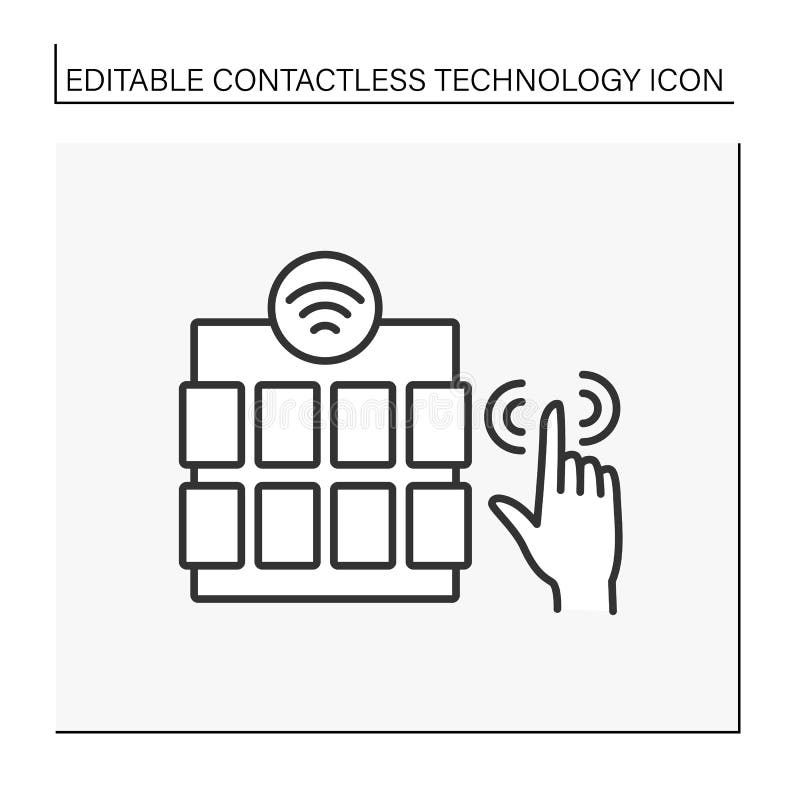 Touchless Technology Stock Illustrations – 575 Touchless Technology ...