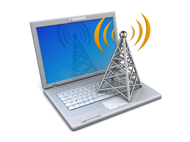 Wireless stock illustration. Illustration of spot, concept - 8527853