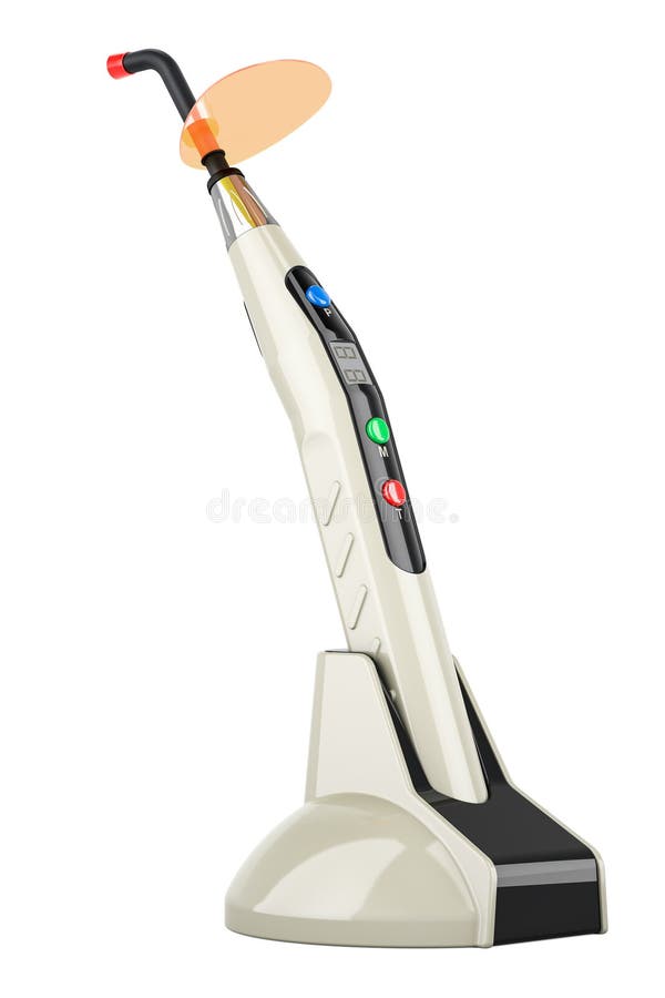 Wireless Dental Curing Light LED with Stand, 3D Rendering Stock ...