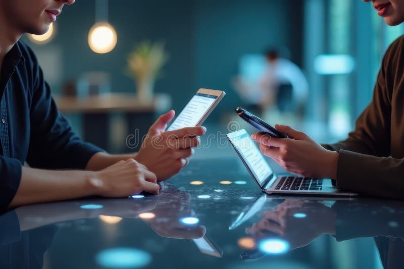 Wireless Device Capabilities through Modern Technologies Stock ...