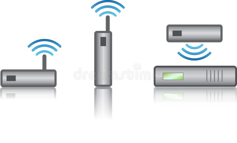 Wireless devices stock vector. Illustration of intranet - 8340806