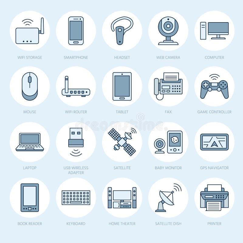 Collection of Communication Symbols. Contact, E-mail, Mobile Phone ...