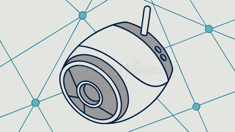 Wireless Dome Camera, Network Security Vector Graphic, Vector Design ...