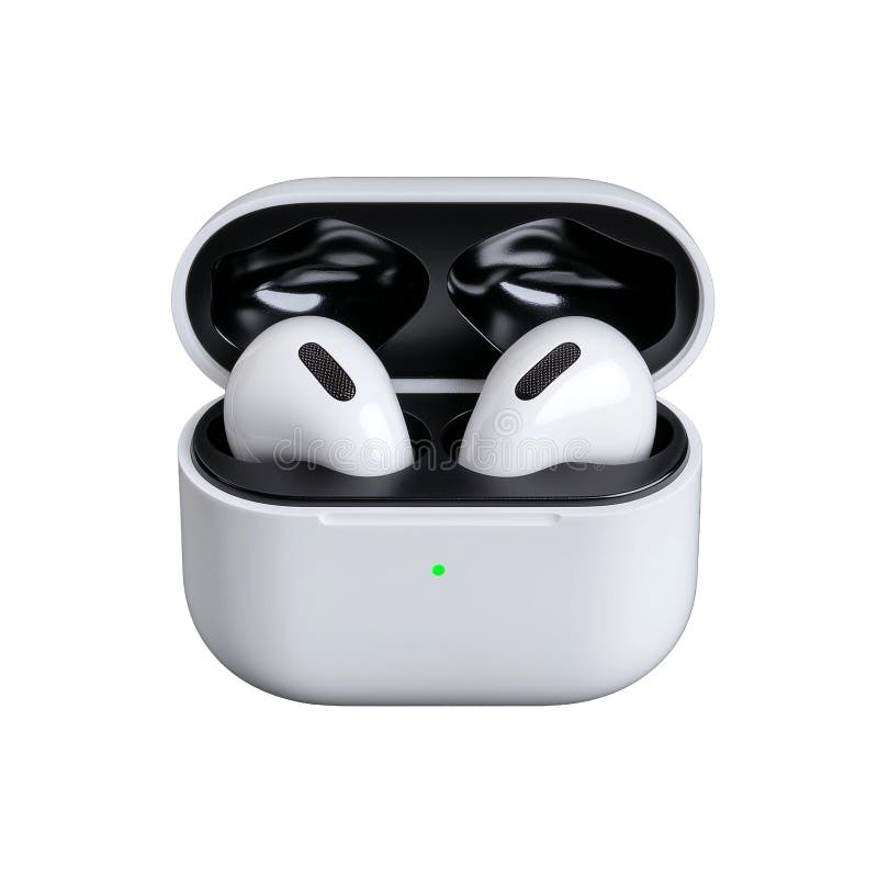 Wireless Earbuds Charging Case Transparent Background Stock Photos ...