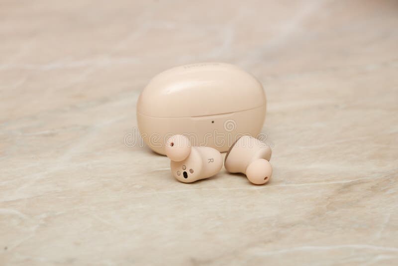 Wireless Earbuds Ear Charging Box Table Close Up Stock Photos - Free ...