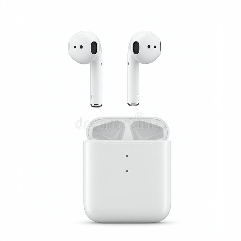 Wireless Earbuds in White Feature a Sleek, Minimalist Design with ...