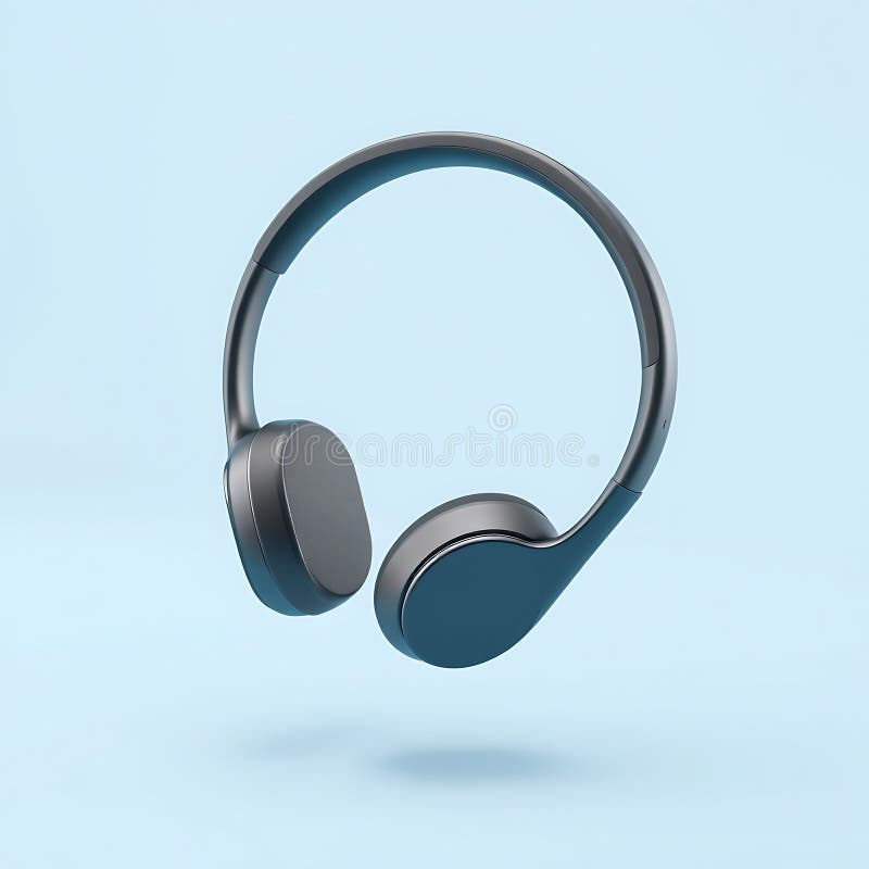 A Wireless Earphone Mockup with a Modern Design, Floating Against a ...