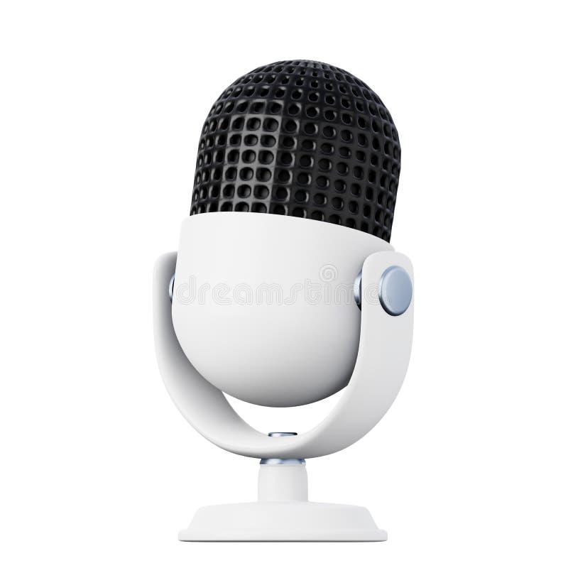 Wireless Futuristic Microphone High Quality 3D Render Illustration Icon ...