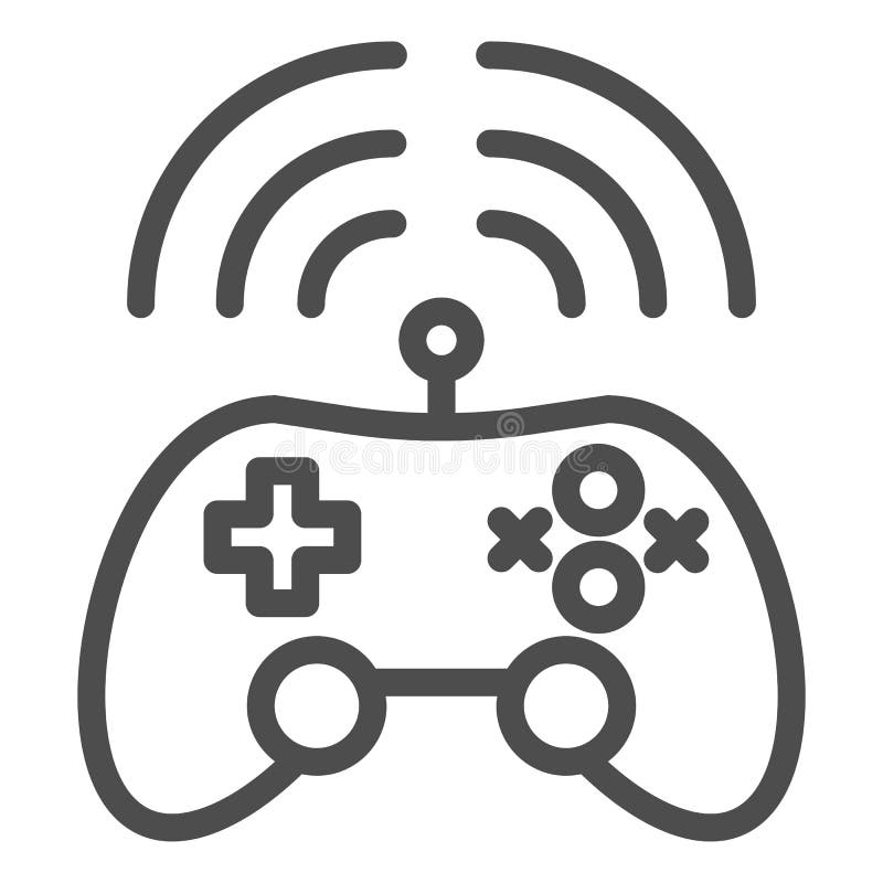 Wireless Game Controller Solid Icon. Joypad Vector Illustration ...