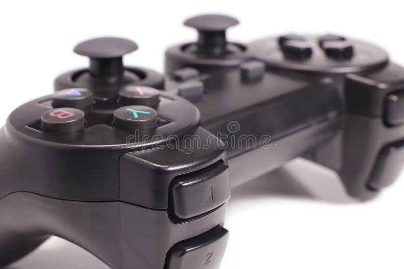 Wireless Gamepad Isolated on White, Computer Games Concept Stock Image ...