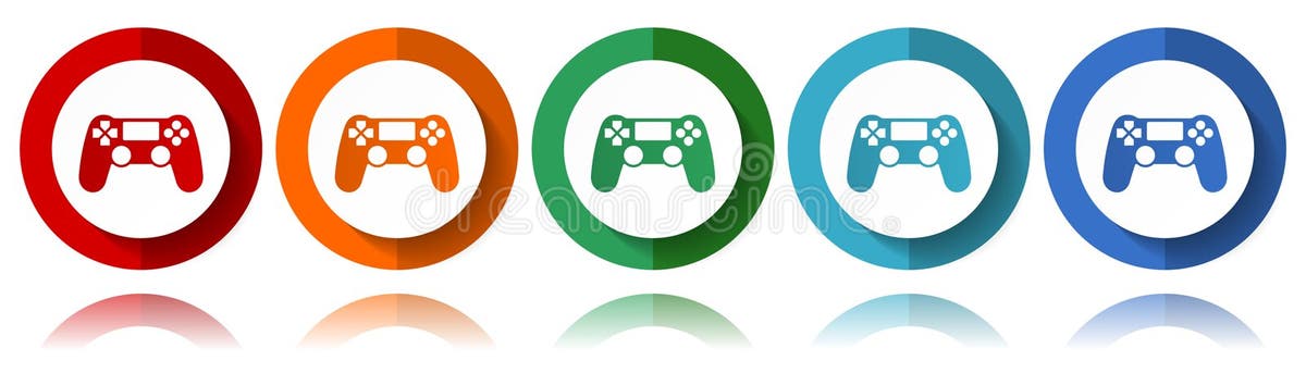 Gamepad Flat Design Stock Illustrations – 11,187 Gamepad Flat Design ...
