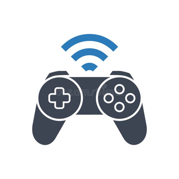 Wireless Gaming Controller Icon Stock Vector - Illustration of wireless ...