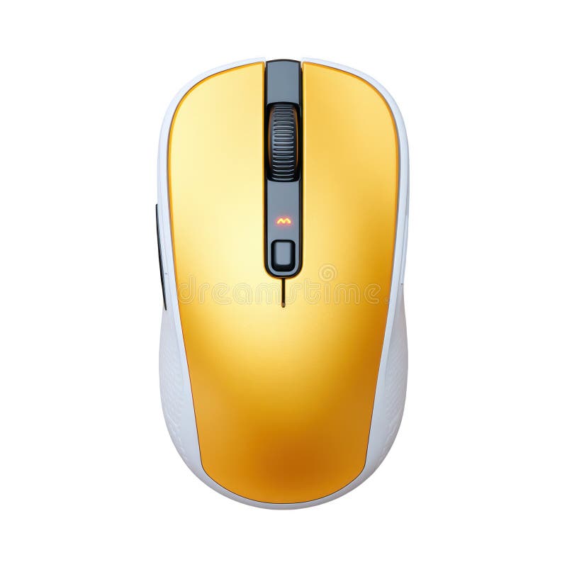 Wireless Gaming Mouse in Yellow and White Colors for Enhanced ...