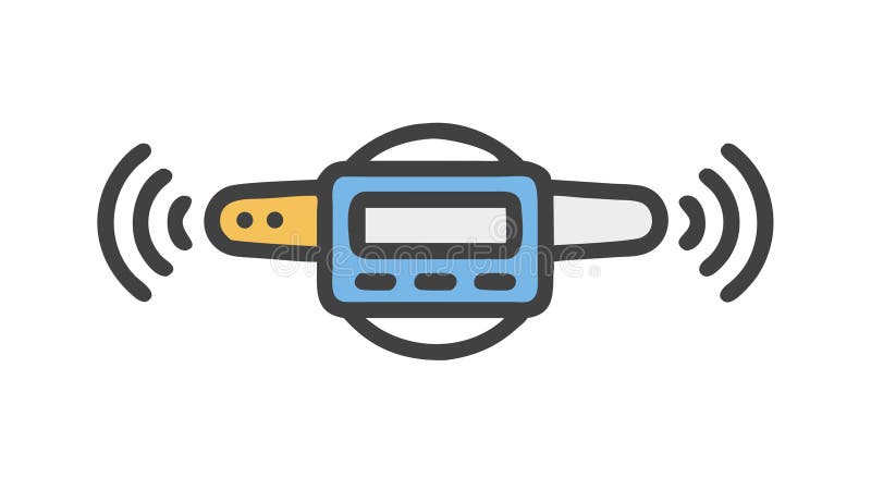 Wireless Head-mounted Device: Remote Signal Tech, Vector Design ...