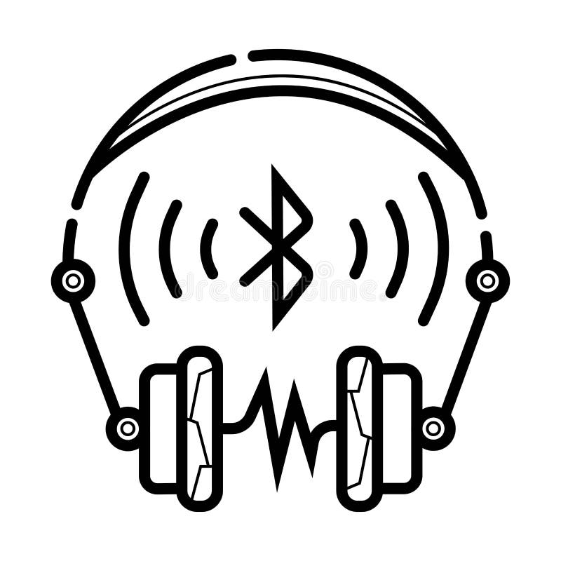 Wireless Headphones Icon Vector Stock Illustration - Illustration of ...