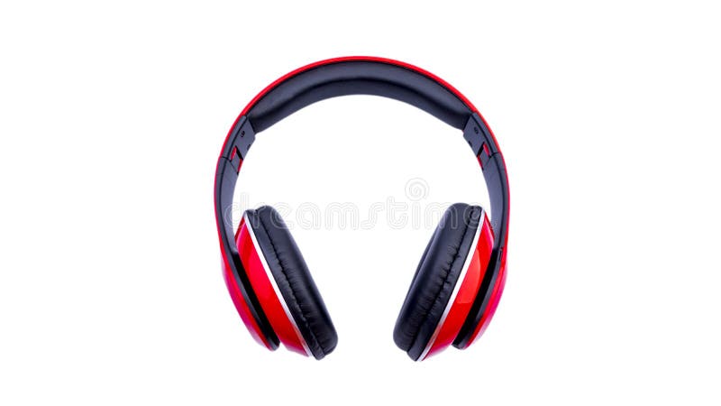 Wireless Headset on White Background Stock Image - Image of design ...