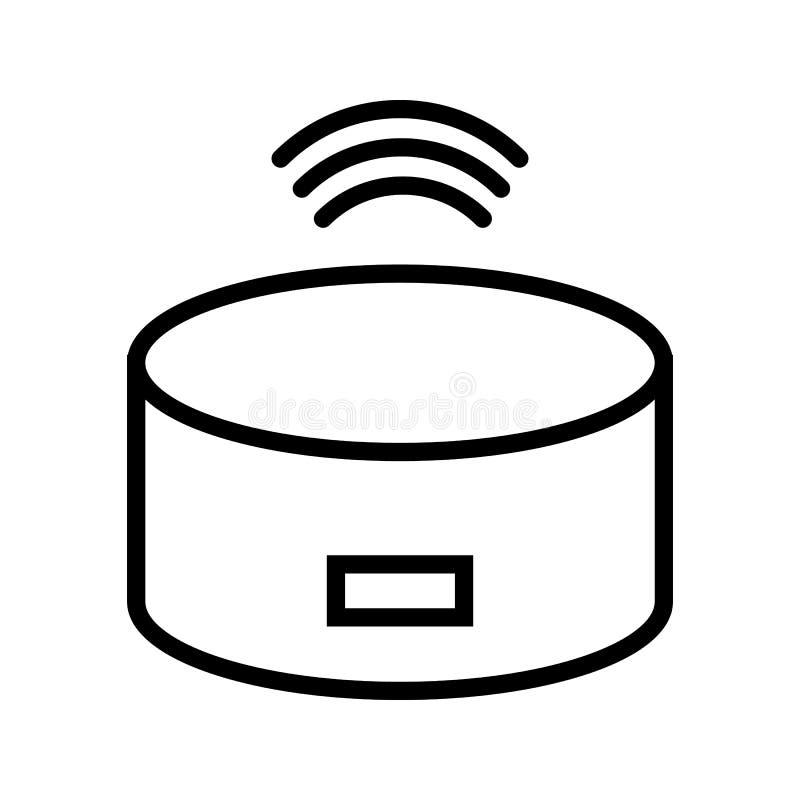 Wireless Home Robot Icon Design Stock Illustration - Illustration of ...