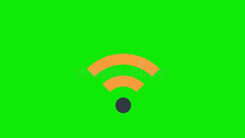 Animation of WIFI Icon. Concept of Internet. Animation of Wi-fi Stock ...