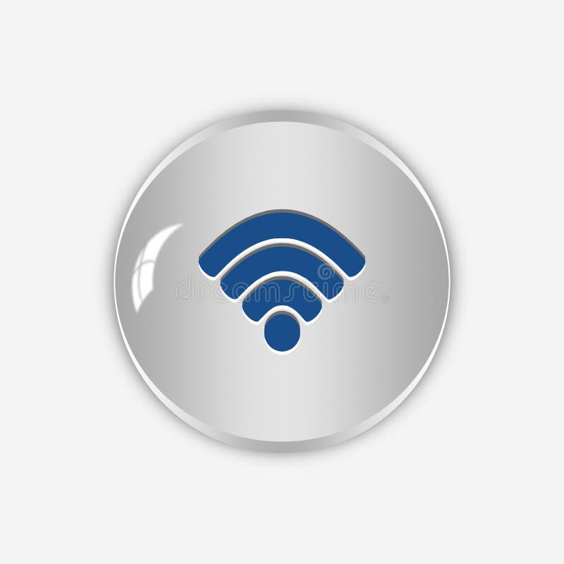Wireless Icon,button,3D Illustration Stock Illustration - Illustration ...
