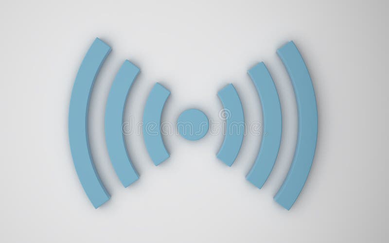 Wireless icon 3d stock illustration. Illustration of router - 49331380