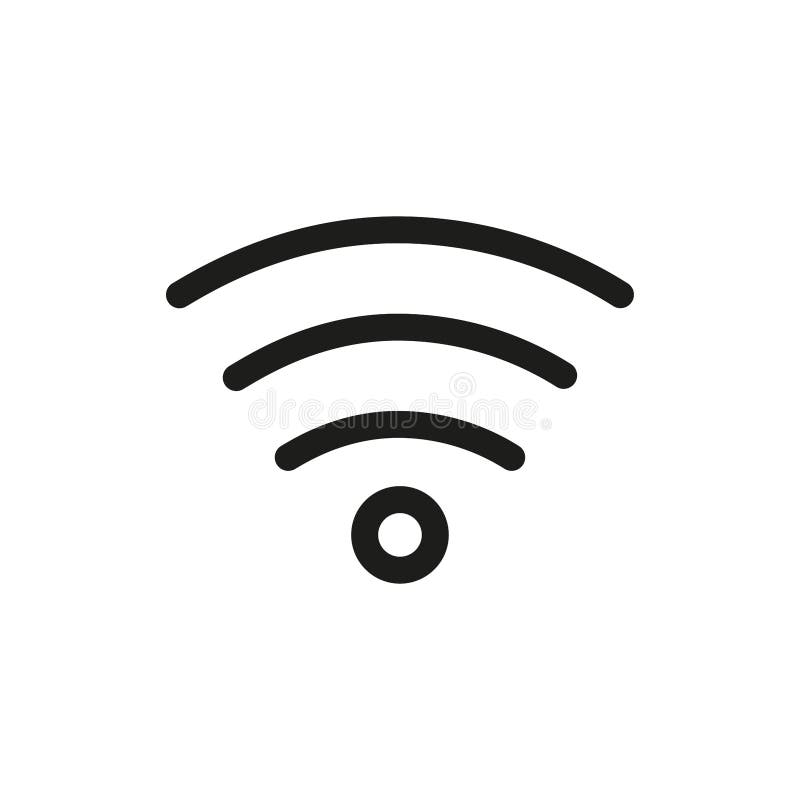 Wireless Icon. Online Network Symbol Stock Illustration - Illustration ...